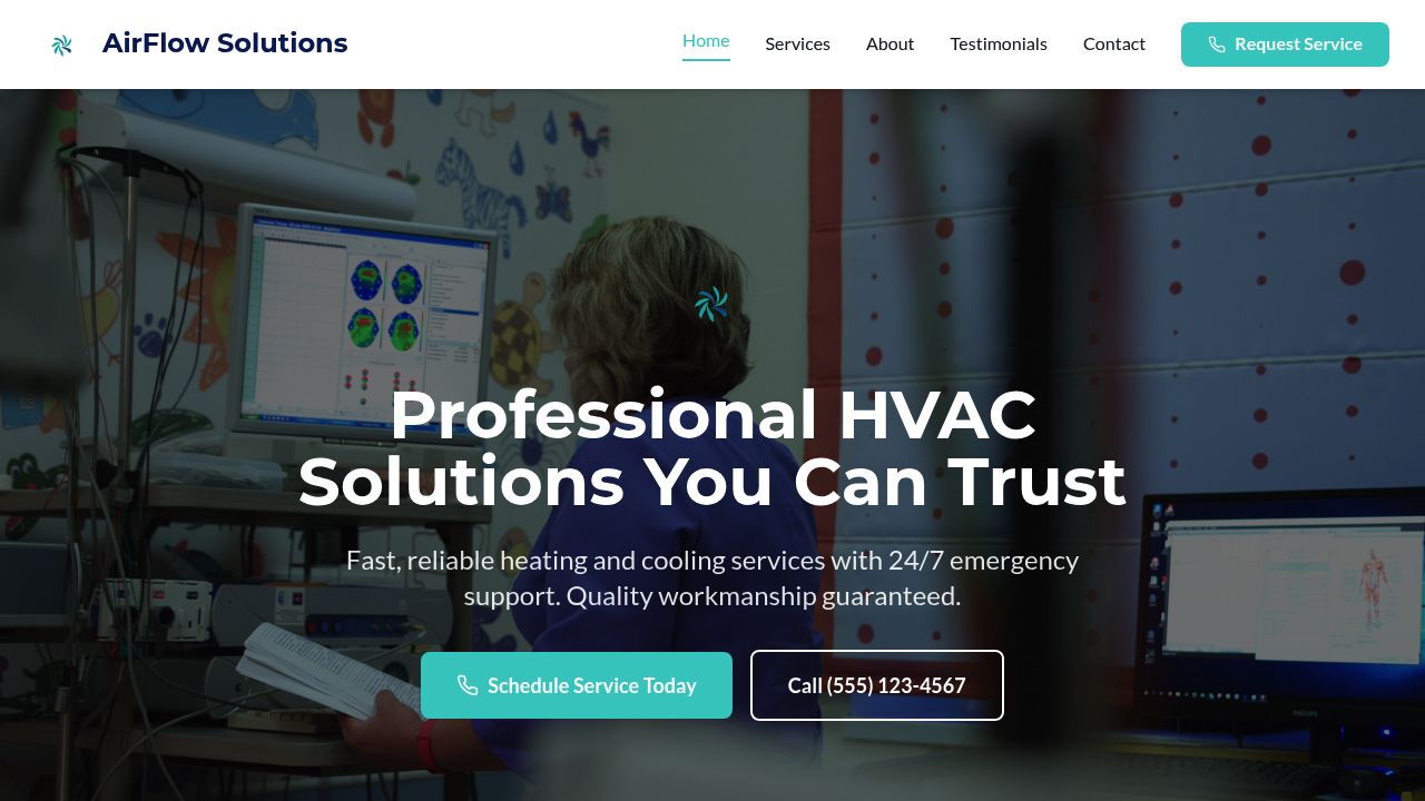 AirFlow Solutions - Professional HVAC Services - Heyboss AI